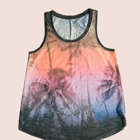 American Eagle Outfitters | Tops | Sofra Womens Palm Tree Tank Top ...